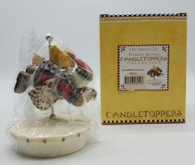 DEBBIE MUMM CANDLE TOPPER COLLECTION SNOWFLAKE DELIVERY FOR CANDLES ...