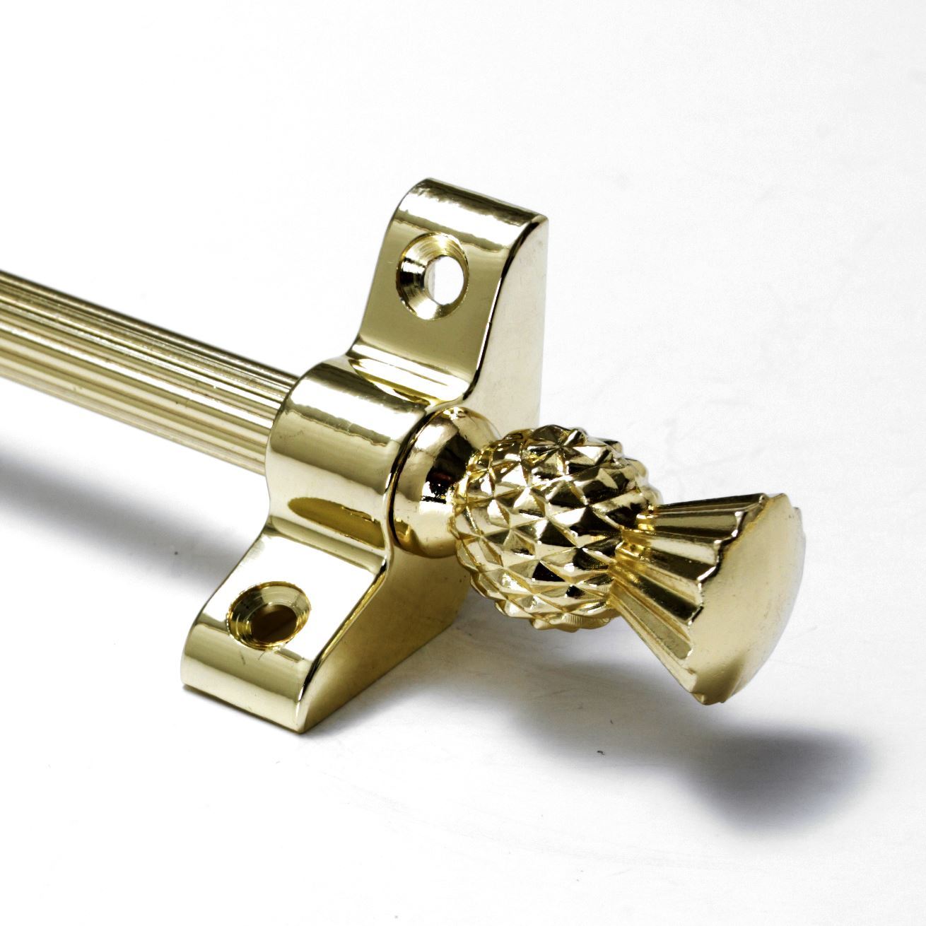 Polished Brass Stair Rods - 3/8" x 28.5" - Norfolk Reed - Thistle ...