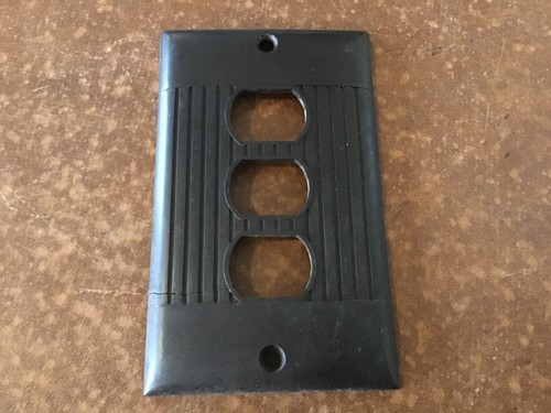 Vintage Brown 3-Hole Despard BAKELITE Wall Plate Cover | eBay