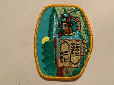 Vintage BSA CLOTH PATCH PACK IT IN PACK IT OUT REALLY NICE BSA PATCH | eBay