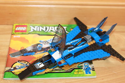 Lego Ninjago - blauer Ninja Jay Donner Jet / Storm Fighter Set 9442 ...
