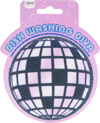 Disco Diva Kitchen Sponge | Disco Ball Sponge | Non-Scratch Multi ...