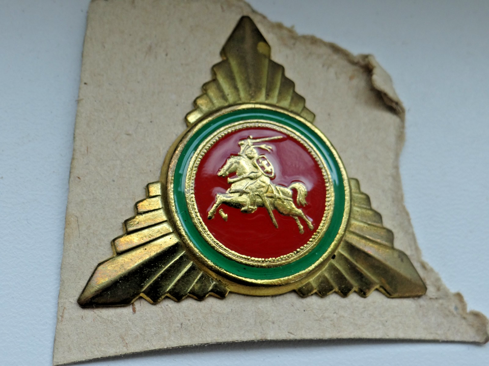 Lithuanian Rifleman's union ceremonial Cap badge early | eBay