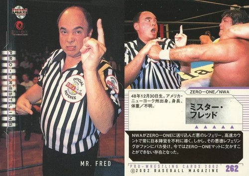 Bbm2002 Pro Wrestling Card Mr. Fred Regular 262 Collectible Used mm7 | eBay