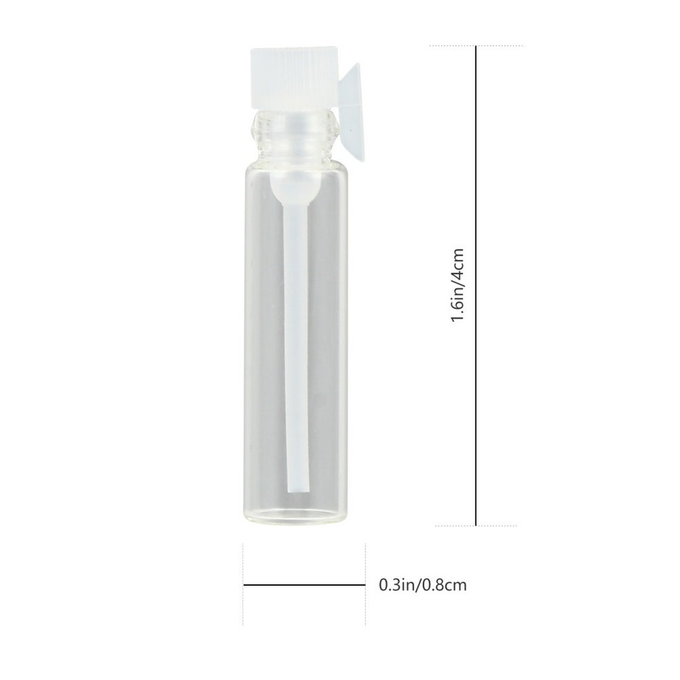 100Pcs Empty Glass Perfume Sample Bottles Portable Travel Bottle ...