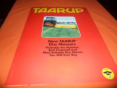 (Drawer 9) Taarup 225 226 227 New Disc Mowers Dealer Brochure ...