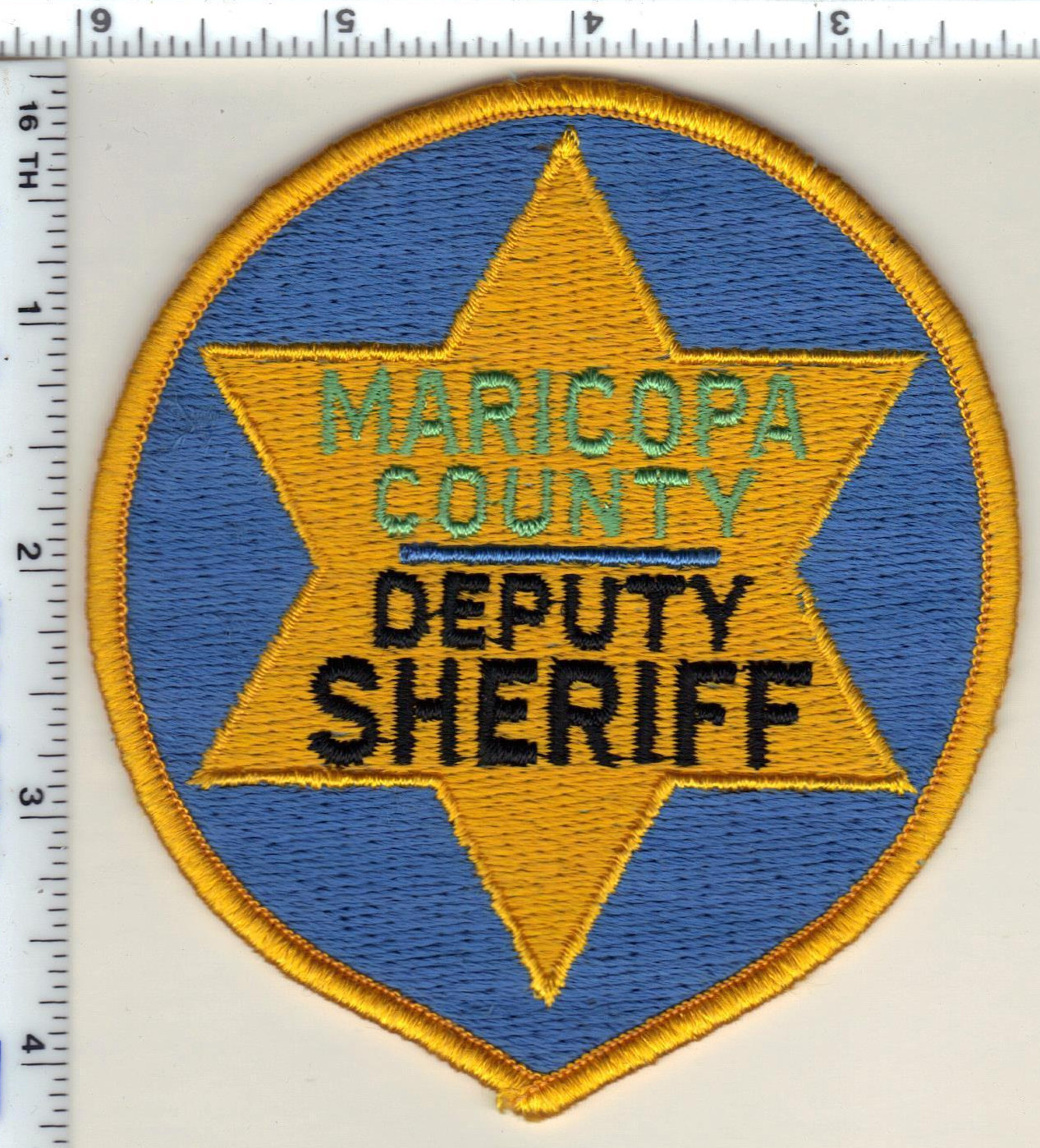 Maricopa County Deputy Sheriff (Arizona) Shoulder Patch new from 1985 ...