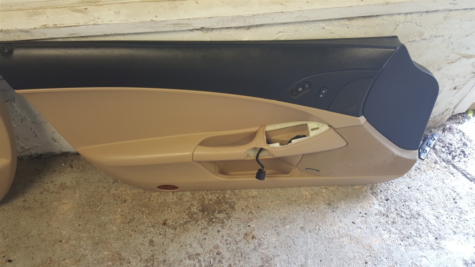 05-13 Corvette C6 Driver Side Door Panel CASHMERE Beige Left Side USED ...