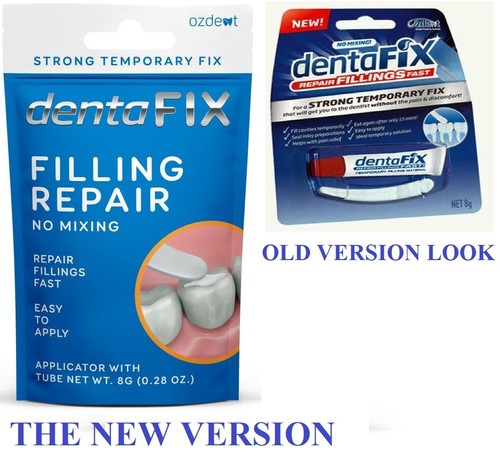 => DENTAFIX 8g REPAIR FILLINGS, STRONG TEMPORARY FIX TOOTH CAVITY ...