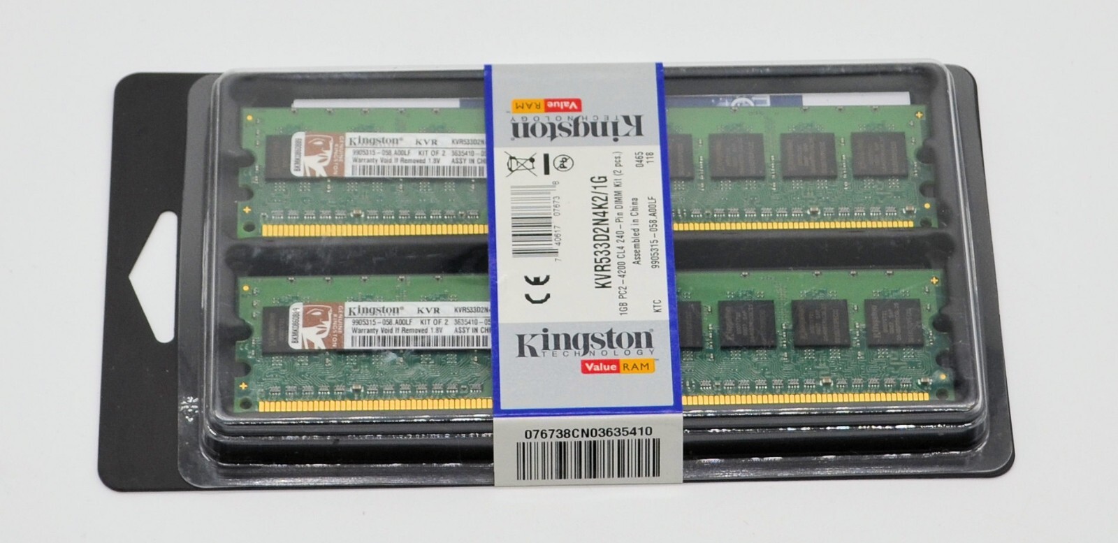 Kingston DDR2-533 KVR533D2N4K2/1G Memory Kit Brand New x 2 Bundle D-01 | eBay