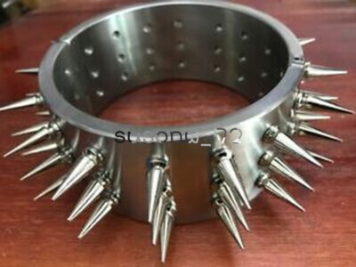 Stainless Steel Neck Collar Ble Row Bramble Spike Necklace High 3cm 4cm ...