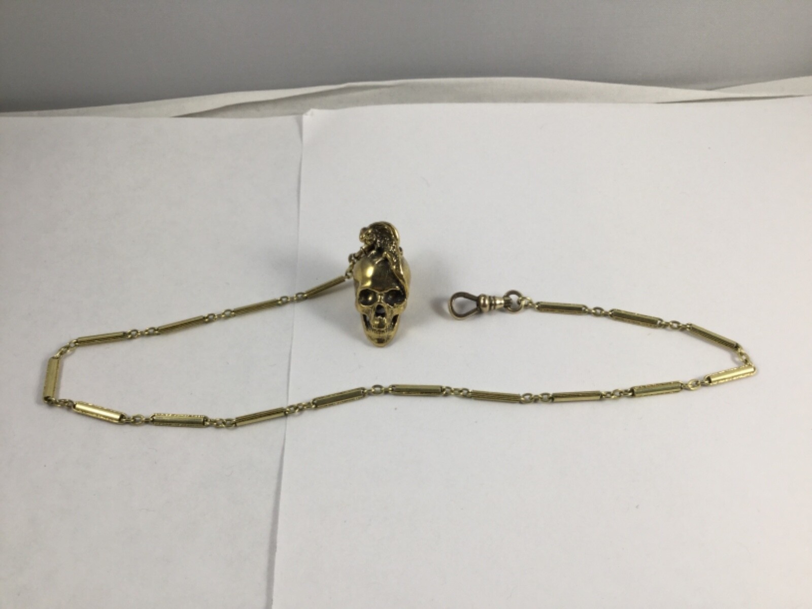 Memento Mori Skull Pocket Watch Chain With Colibri Skeleton Winding ...