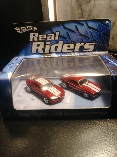 Hot wheels Real Riders limited edition 2 camaro set new! | eBay