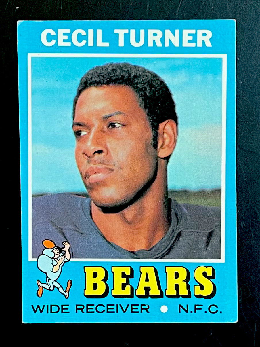 1971 Topps RC #234 Cecil Turner Chicago Bears Vintage Rookie Football ...