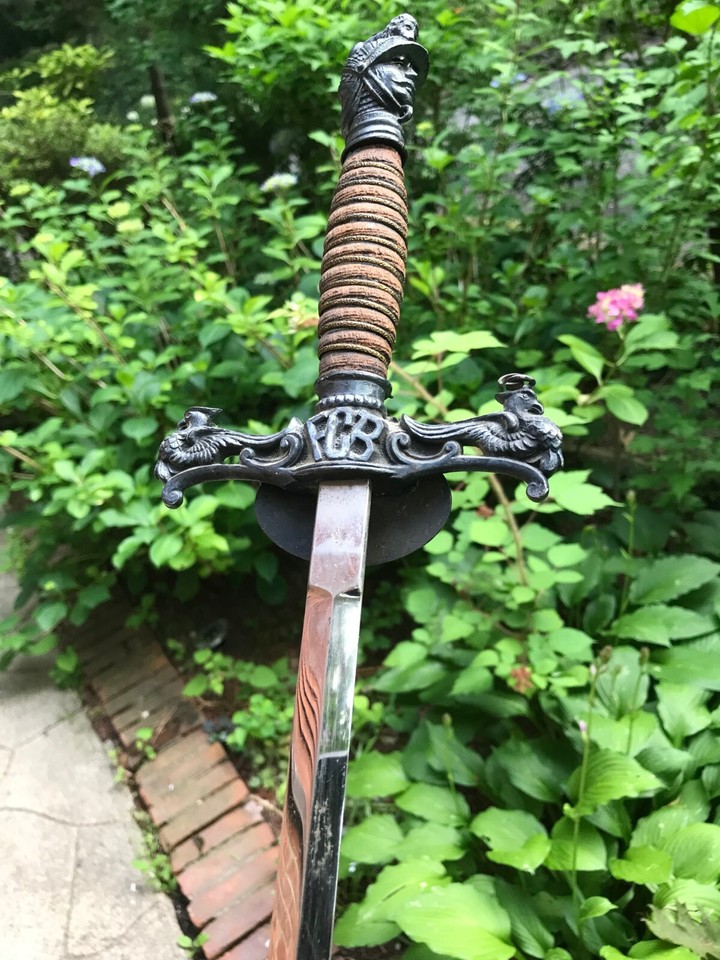 Antique KNIGHTS OF PYTHIAS Sword, Knight William D. Hunter - no rust ...