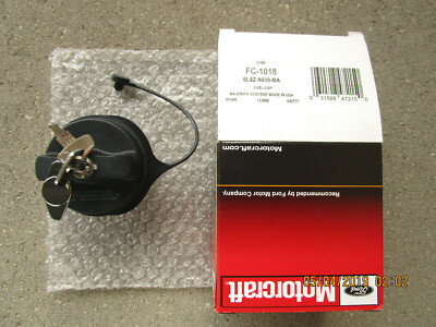 FORD 6L8Z9030BA MOTORCRAFT FC1018 FUEL GAS TANK FILLER CAP W TETHER ...