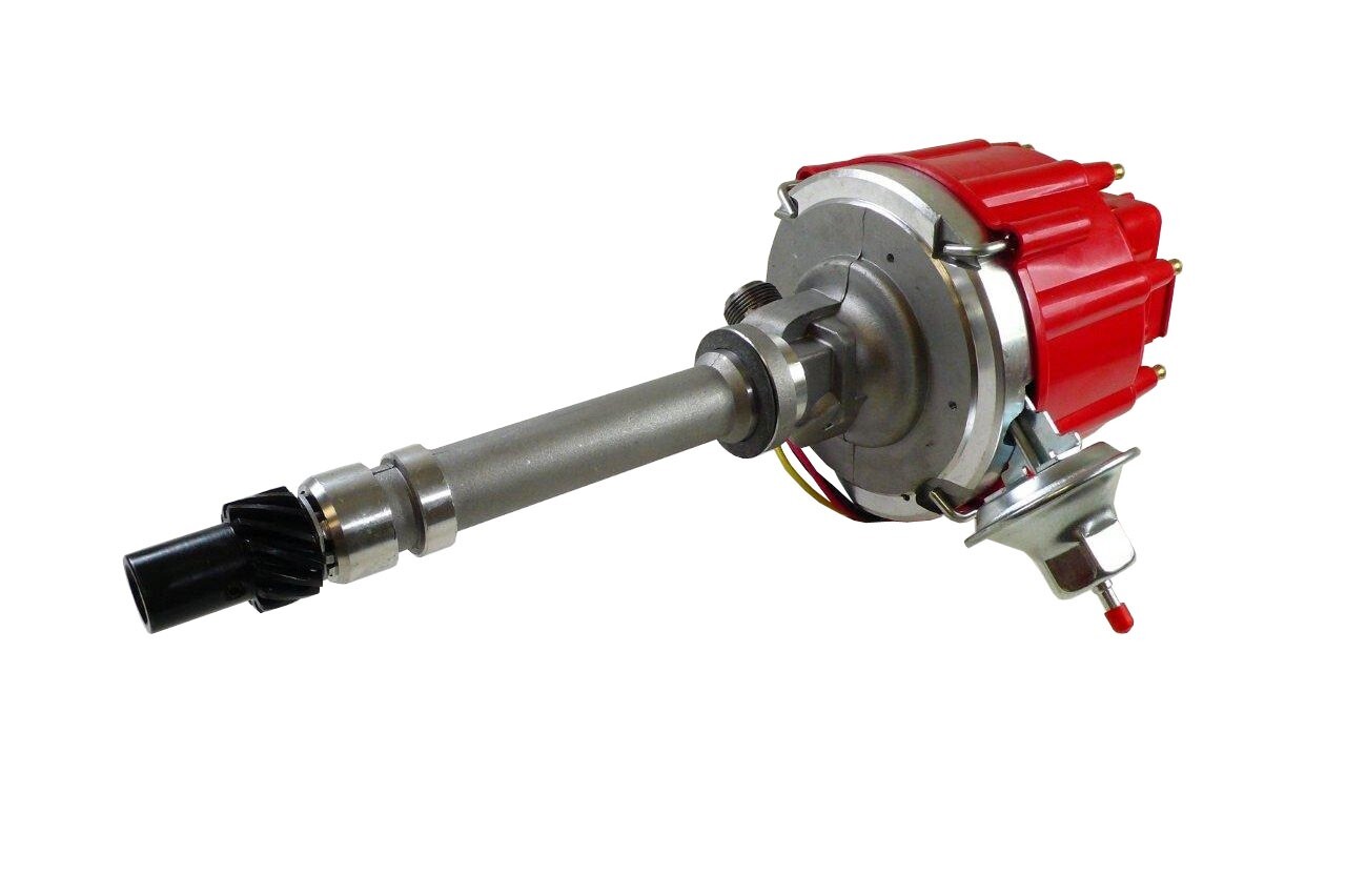 SBC BBC Chevy HEI Ignition Distributor Mechanical Tach Drive 50K Volt ...