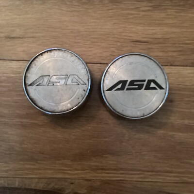 2 ASA SILVER CUSTOM WHEEL CENTER CAPS # 8C033 | eBay