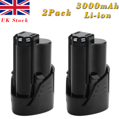 2x For Milwaukee M12 C12B C12D 48-11-2401 48-11-2411 12V 3000mAh ...