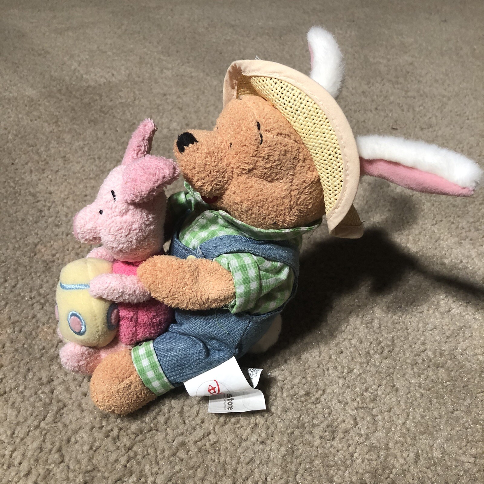 Winnie The Pooh With Piglet Easter Egg And Eeyore With Easter Basket ...