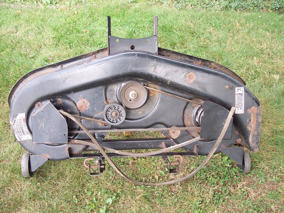 TROY-BILT 753-0874 MTD 46" Complete Mower Deck Assembly for Electric ...