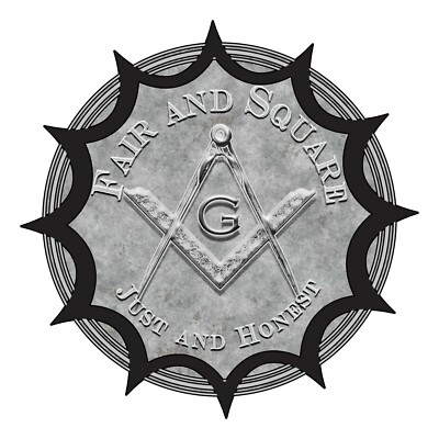 Fair and Square Just and Honest Round Masonic Bumper Sticker | eBay