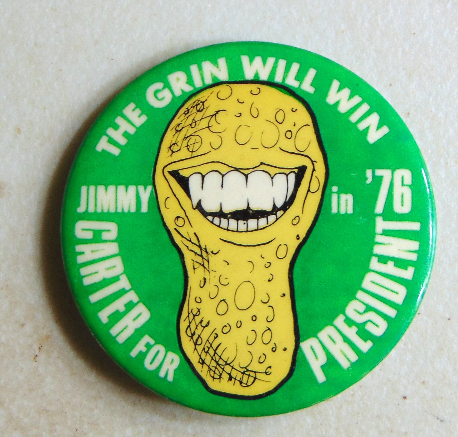 Jimmy Carter 1976 campaign pin button political | eBay