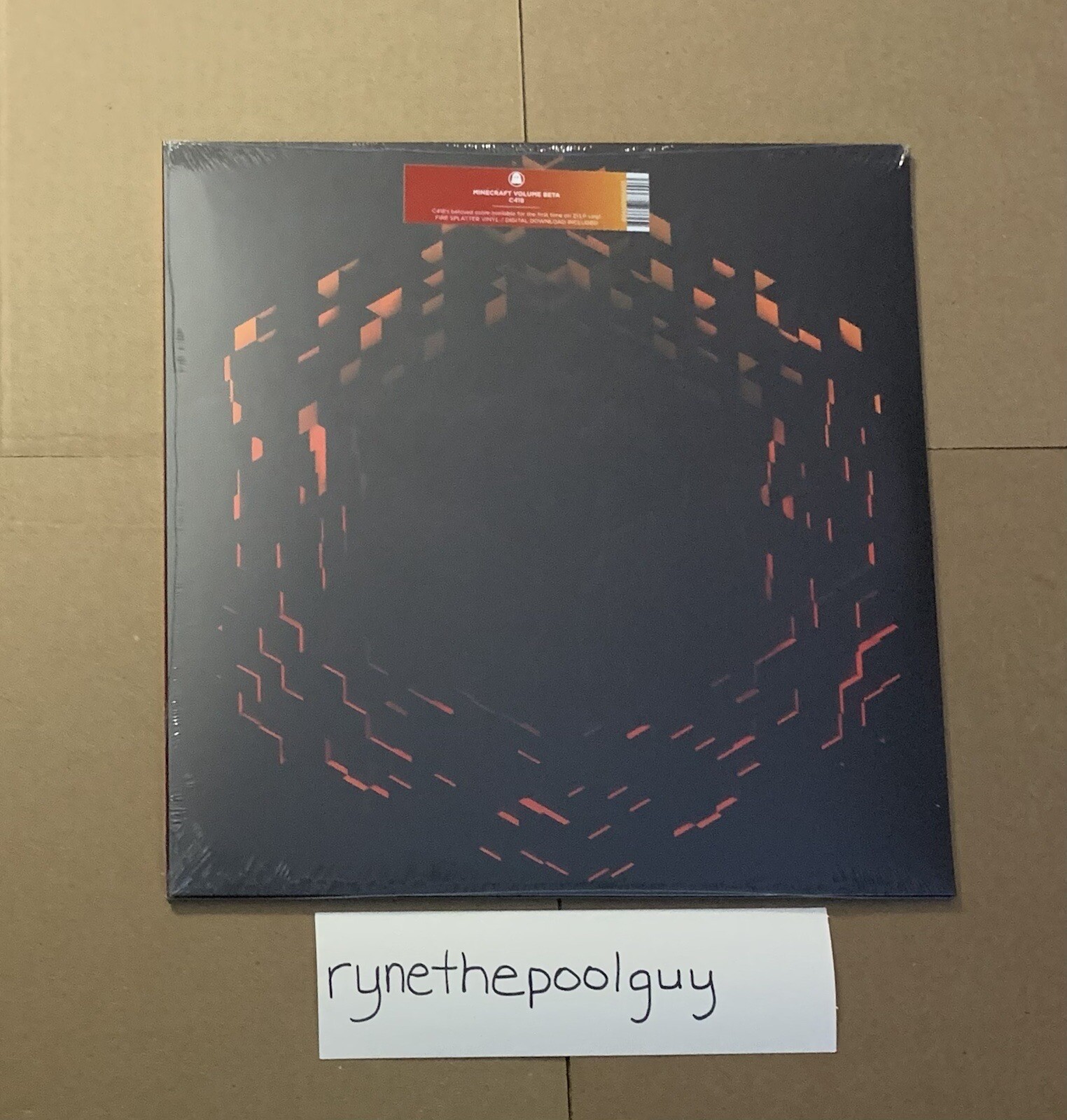 🟧 Minecraft Volume Beta Color Vinyl Record LP by C418 Fire Splatter 🟥 ...