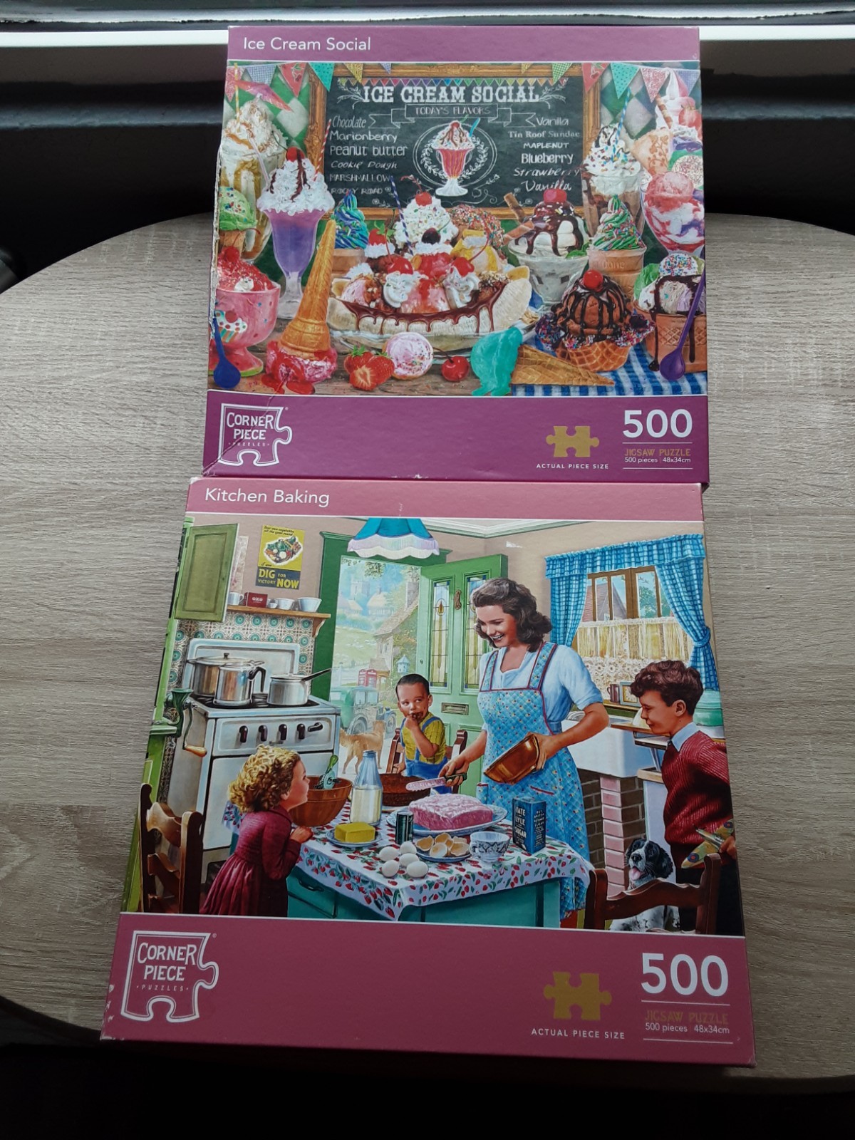 Corner piece 2x500 piece jigsaw puzzle complete | eBay UK