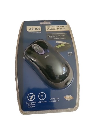 Ativa Rechargable Wireless Optical Mouse AT-MS 215 626-850 | eBay