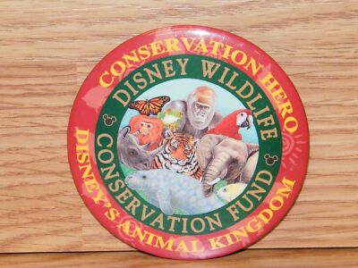 Genuine Walt Disney Animal Kingdom Conservation Hero Collectible Button ...