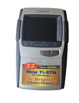 CASIO LCD Color Television TV-880B Portable Pocket TV / Monitor UHF/VHF ...