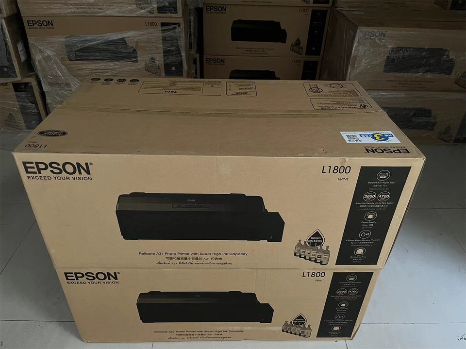 New Epson Ecotank L1800 Inkjet Printer 6 Color Borderless A3 + Photo ...