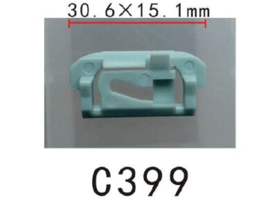 10x Nylon Fit GM Windshield & Rear Window Reveal Moulding Clip Retainer ...