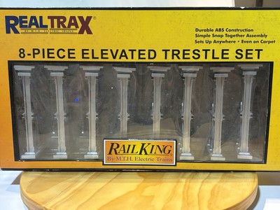 MTH RAILKING REALTRAX ELEVATED SUBWAY TRESTLE SET (8 PIECE) #40-1047 ...