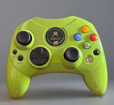 Original Xbox Mountain Dew Custom S-Type Controller - Full restoration ...