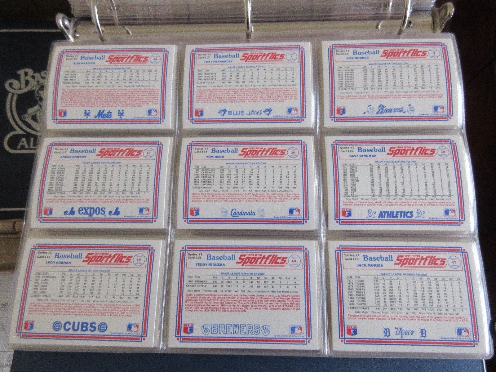 Sport Flics 1986 , Baseball Cards , Lot of 200 Cards | eBay