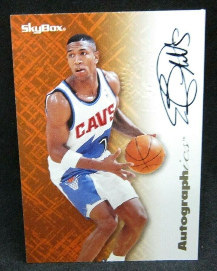 BOBBY PHILLS 1996-97 SKYBOX AUTOGRAPHICS STAMP AUTOGRAPH!CLEVELAND CAVS ...