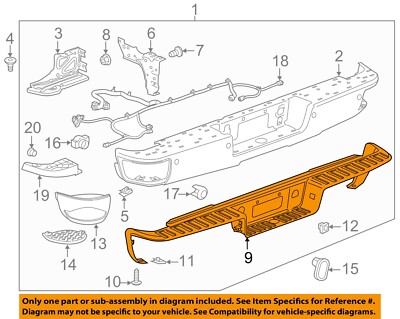 GM OEM 15-19 Sierra 2500 HD Rear Bumper Bumper Components-Step Pad ...