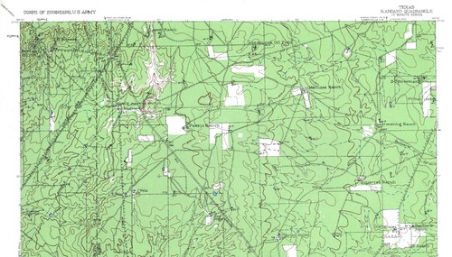 Randado Quadrangle Texas 1939 Topo Map 15 Minute Topographic | eBay