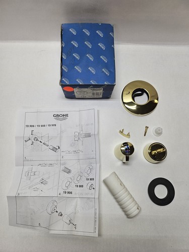 GROHE 19 906 ROO Chiara 3 Port Diverter Trim Polished Brass Finish | eBay