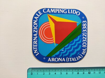 Adhesive Camping Lido Arona Sticker Autocollant Vintage 80s Original ...