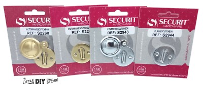 Keyhole Cover Door Escutcheon Key Hole Cover Brass or Chrome Free P&P ...
