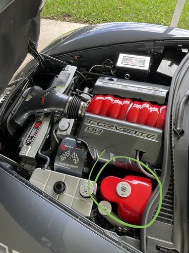 Chevrolet Corvette LS2 LS3 C6 05-13 Painted RED Brake Reservoir Cover ...