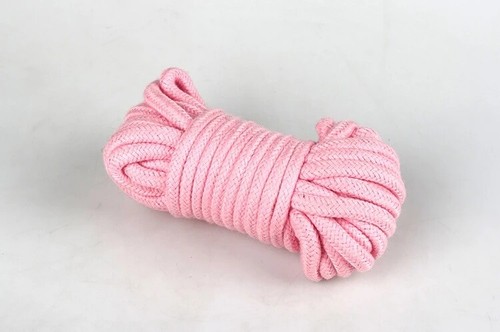 New 33ft/10m Thicken Cotton Rope Binding Restraint Pink Shibari Binding ...