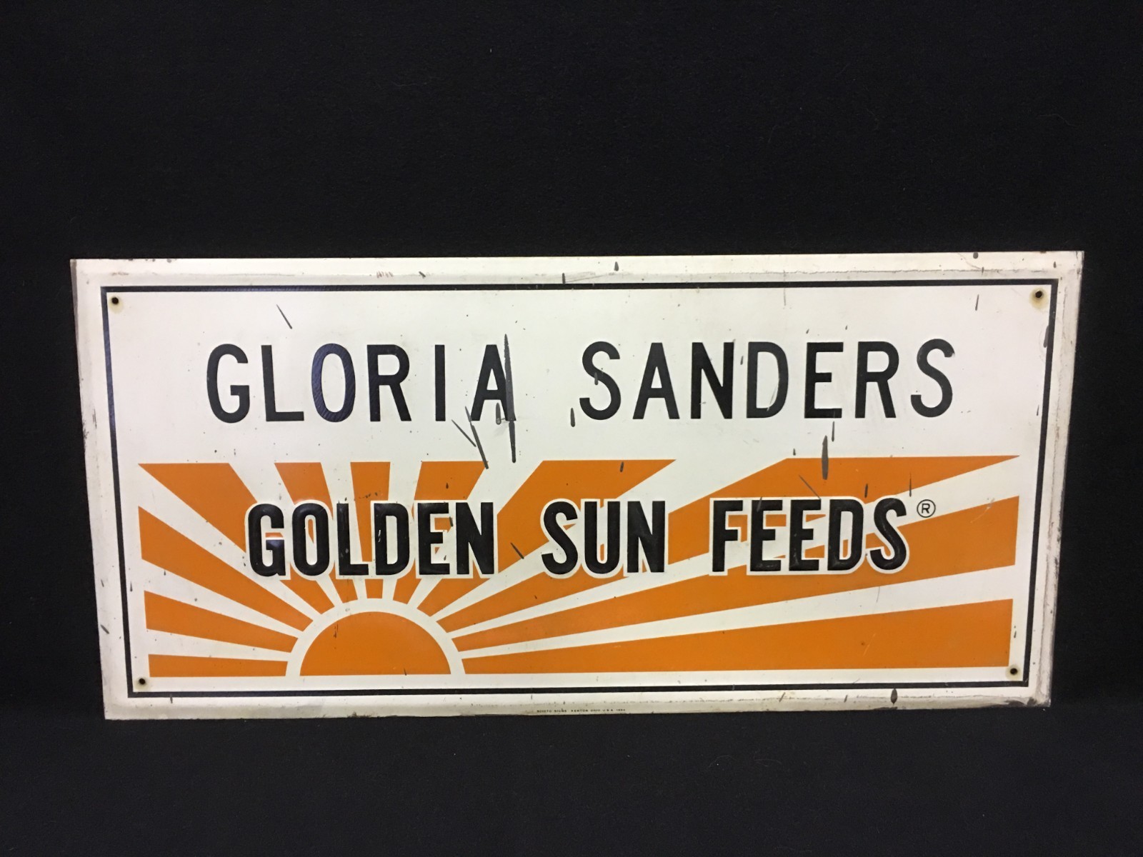 Vintage Golden Sun Feed Feeds Farm Sign Agriculture Advertising | eBay