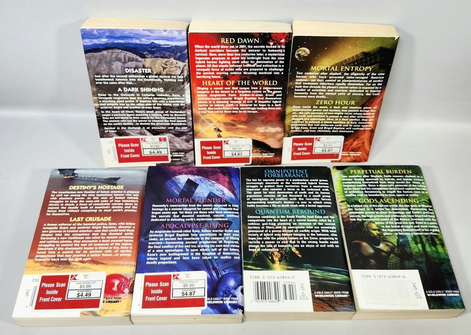 JAMES AXLER OUTLANDERS Book Lot Of 7 Paperback Fantasy Sci-fi | eBay