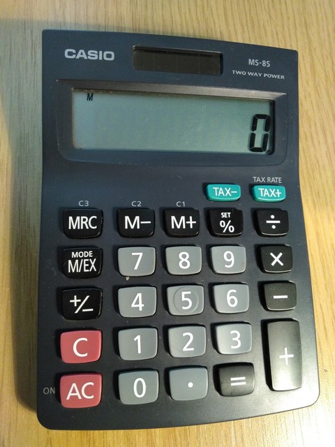 Casio MS-8B Digit Tax Desk Calculator - Black for sale online | eBay