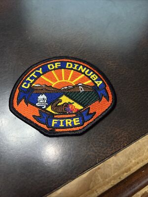 Vintage Obsolete California Fire Department Patch City Of Dinuba | eBay