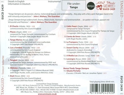 TANGO SIEMPRE TANGLED NEW CD 5019396242920 | eBay